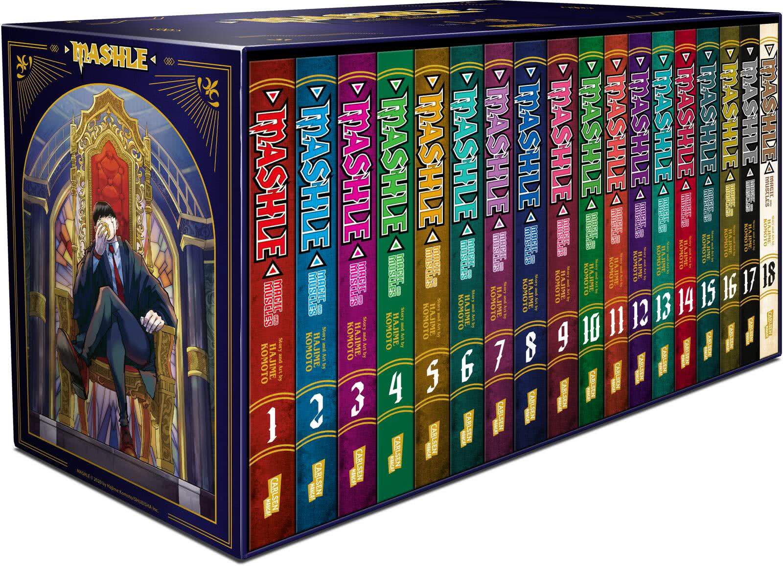 Mashle: Magic and Muscles Sammelschuber (inklusive Band 1-18)